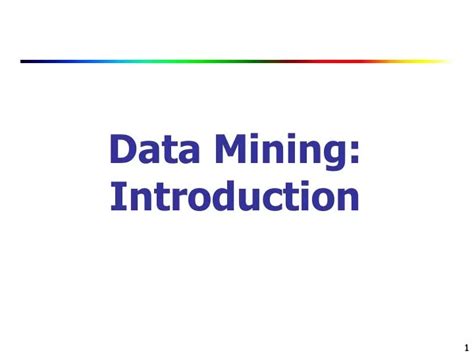 PPT Data Mining Introduction PowerPoint Presentation Free Download ID