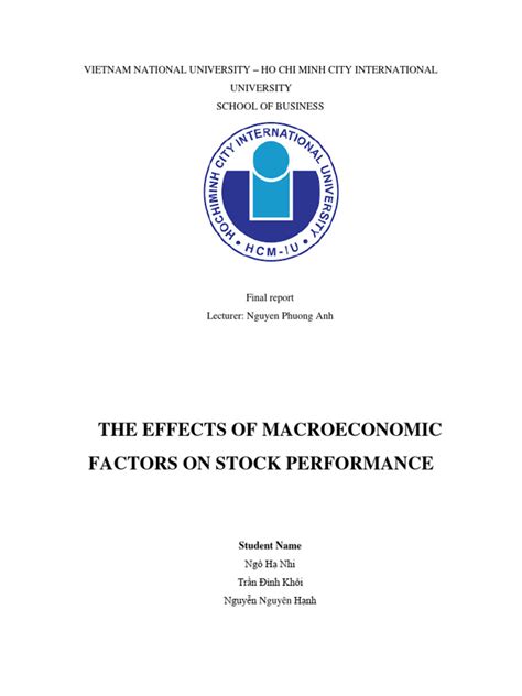 Econometrics Final Report Group 2 Pdf Yield Curve Macroeconomics