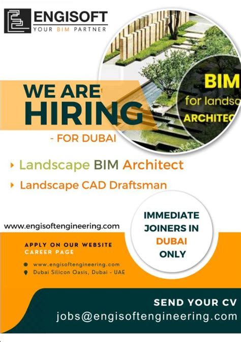 Engisoft Engineering On Linkedin Hiring Alert Landscape Cad Draftsman Dubai Join