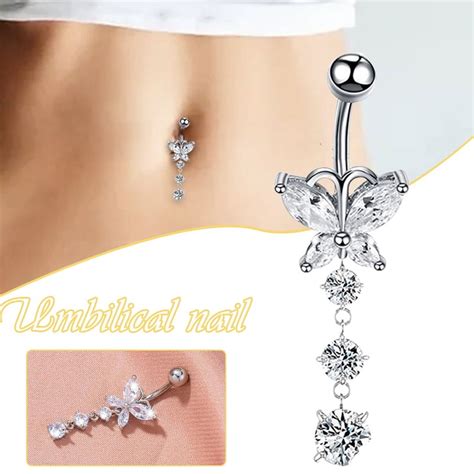 Belly Rings Dangle Gold Gun Belly Ring Body Piercing Belly Button