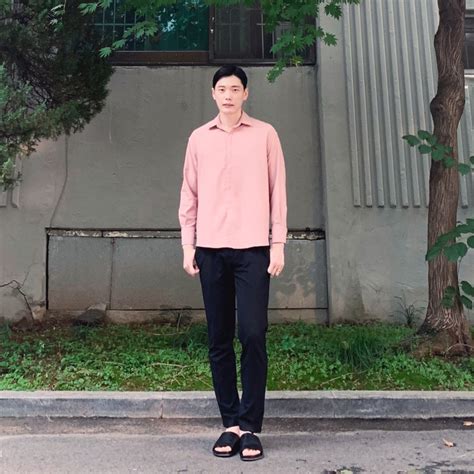 남자 핑크 셔츠 코디 진짜 안 더워요 네이버 블로그