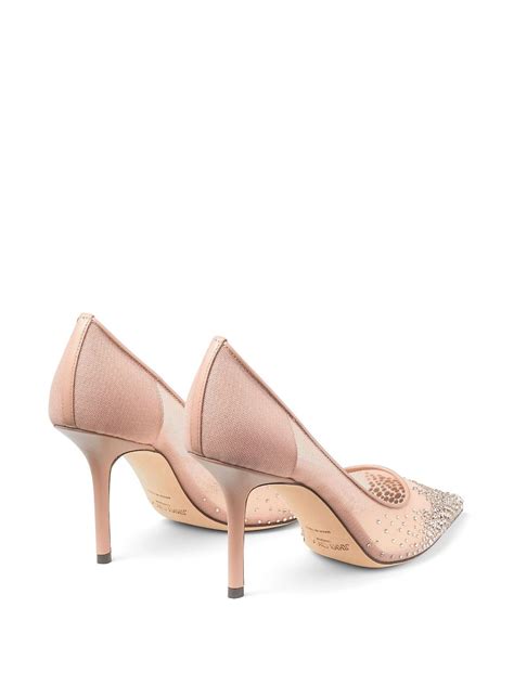 Jimmy Choo Love Pumps Mit Kristallen 85mm In Pink Modesens