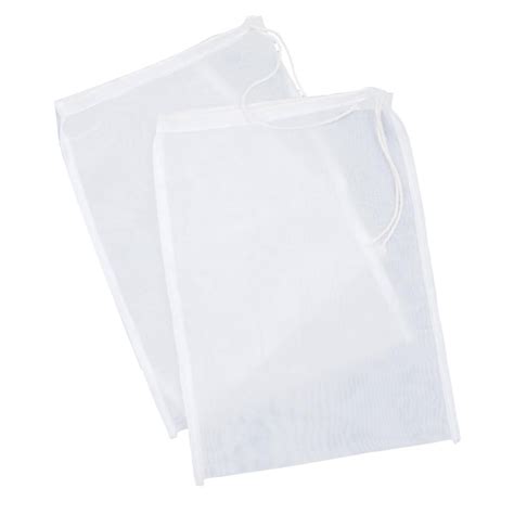 2 Pack Drawstring Filter Bag Cheese Cloths Bag Strainer Bag Cold
