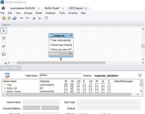 Sql Can I Automatically Match MySQL Workbench ER Diagram With Table Data Type Stack Overflow