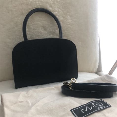 Manu Atelier leather bag, new never used, no... - Depop
