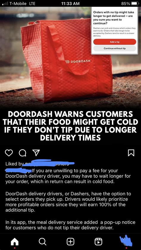 Doordash Themselves About Tips R Doordash