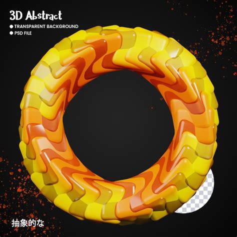 Premium Psd 3d Rendering Abstract Shapes