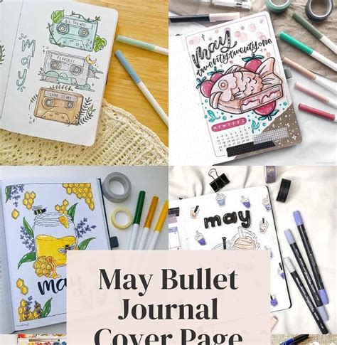 15 Stunning May Bullet Journal Cover Page Ideas Masha Plans