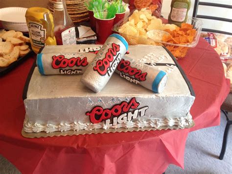 Coors Light Cake Light Cakes Amazing Cakes Surprise 50th Birthday Party
