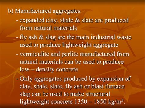 Lightweight Aggregate Concrete Ppt