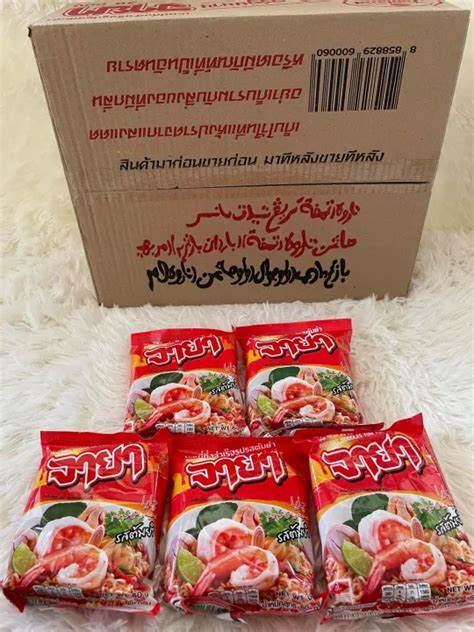 บะหมี่กึ่งสำเร็จรูป ตรา จายา รส ต้มยำกุ้ง ขนาด 60 กรัม 1 กล่อง 30 ซอง