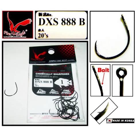 Jual Mata Pancing Udang Galah Fireeagle DXS 888 B Hook Udang Korea