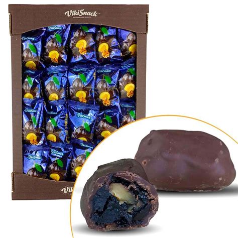 Чорнослив з горіхом в шоколаді 1 5 кг Цукерки фрукти в шоколаді з горіхом від Vikisnack