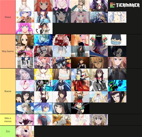 Tiers de waifus Tier List (Community Rankings) - TierMaker