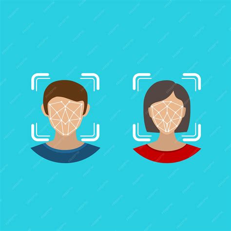 소년과 소녀 얼굴 아바타 Id 프리미엄 벡터