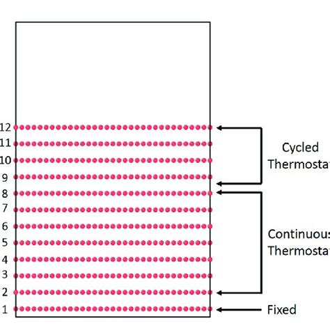 Initial Graphite Cell With The Different Thermostat Zones Marked