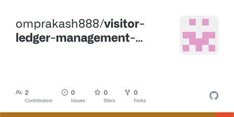 github omprakash888 visitor ledger management system