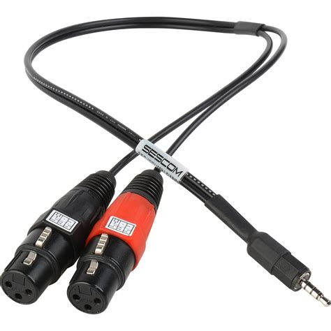 Sescom Dual Female XLR To Mm TRRS Plug Line