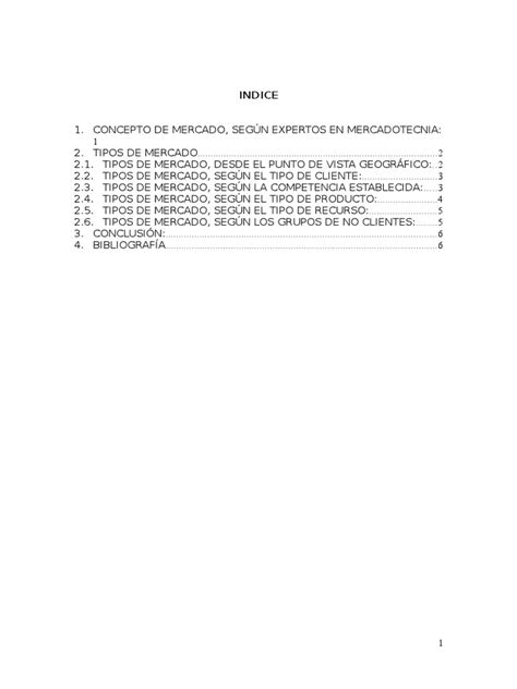 Tipos De Mercado Pdf Monopolio Mercado Economía