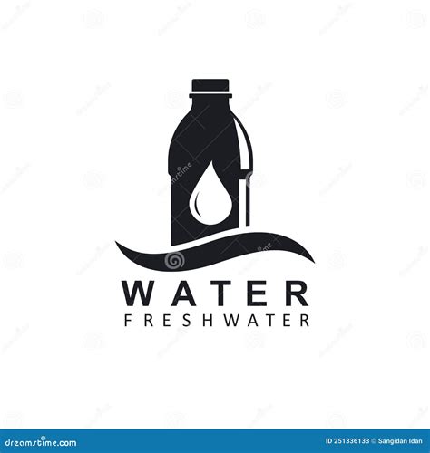 Water Bottle Icon Vector Illustration Concept Design Stock Vector