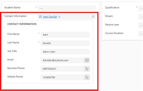 Customization And Configuration How To Show Lookup Field As A Form