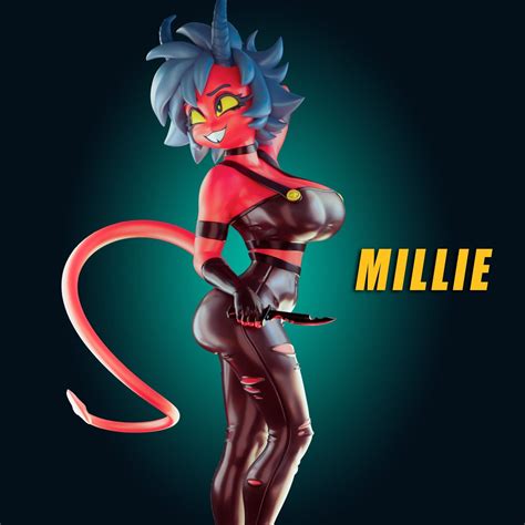 Millie Hotel Hazbin Stl File 3d Model Nsfw Hentai Sexy Demon Helluva
