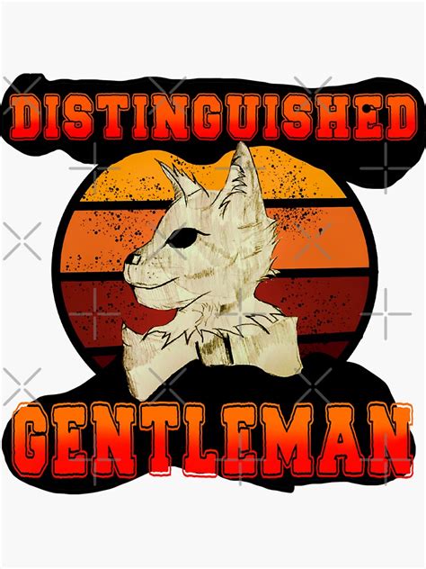 Cat Distinguished Gentleman Meme Sticker By Bright369 Redbubble