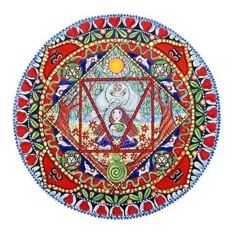 Conjunto de 7 tarjetas de felicitación Chakra Mandala en blanco dentro