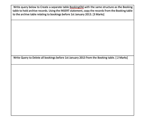 Solved Problem The Following Tables Form Part Of A Database