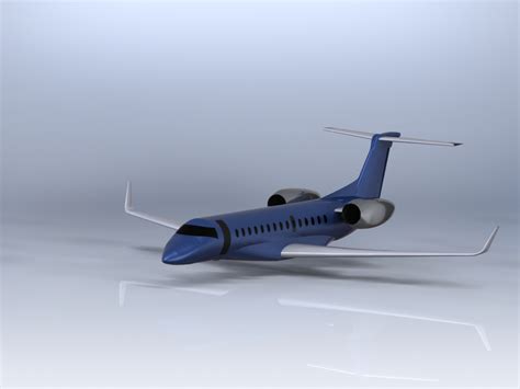 客机模型 巴航工业莱格赛 600 SOLIDWORKS 2014 模型图纸下载 懒石网