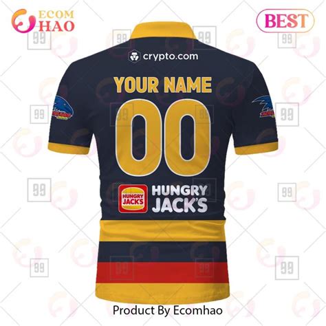 Personalized 2023 Afl Adelaide Crows Jerseys Polo Shirt Ecomhao Store