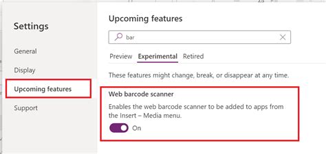 sharepoint online can we scan barcodes when we are using the power