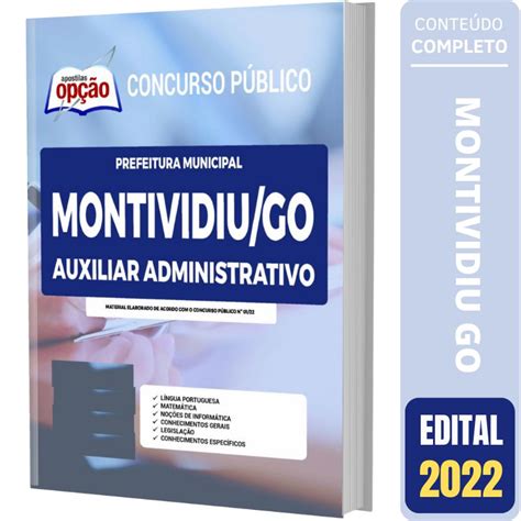Apostila Concurso Montividiu Go Auxiliar Administrativo Solução