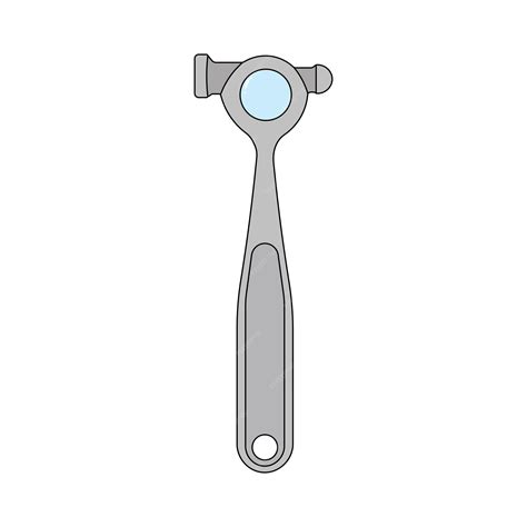 Дети рисуют мультфильм Векторная иллюстрация Икона молотка орудодела