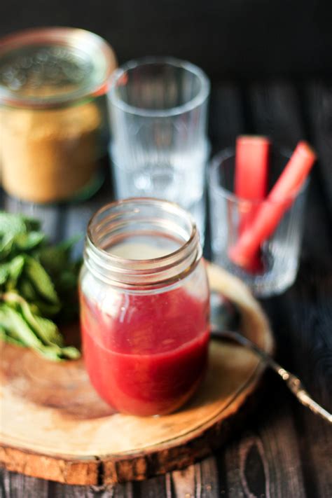 Obsessed And Professed Sparkling Rhubarb Shrub She Eats
