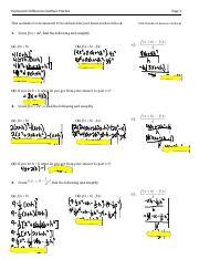 Practice Calculus Difference Quotient Exercises Course Hero
