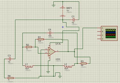 Problem In Hartley Oscillation Circuit Using LM324 IC As OP In Proteuss Forum For