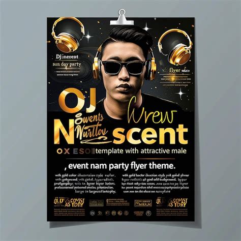 Night Music Dj Party Social Media Poster Flyer Design Premium AI Generated PSD