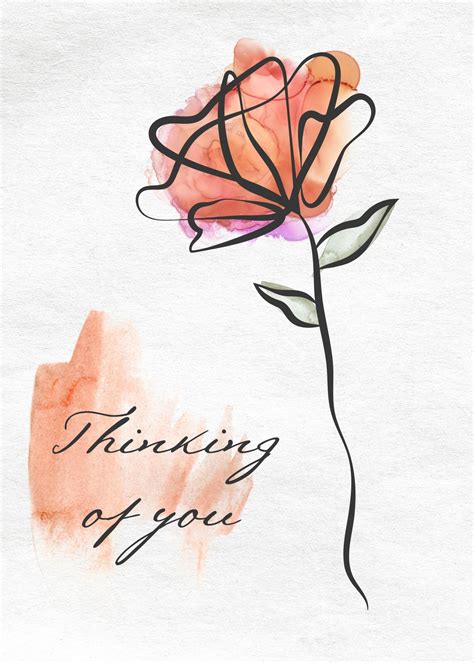 thinking of you card printable