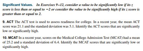 Solved Significant Values In Exercises 9 12 Consider A