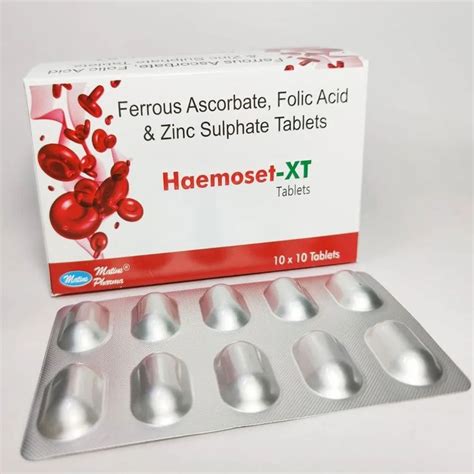 Haemoset Xt Tablets At ₹ 650 Box Ferrous Ascorbate In Panchkula Id