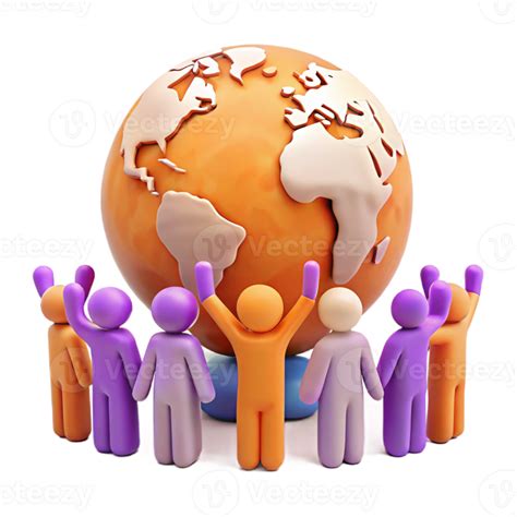 Global Unity People Around The World Coming Together 52558827 Png