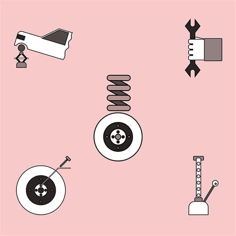 아이콘 및 차량 부품 벡터 컬렉션 Ai Eps Uidownload