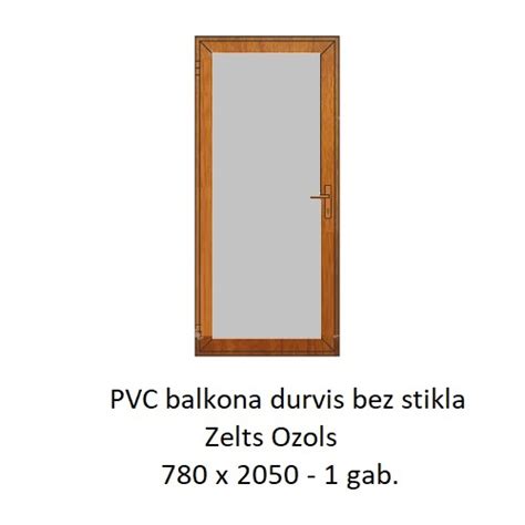 Pvc Balkona Durvis Ar Atslēgu No 250 00€