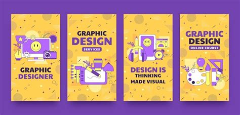 Premium Vector Graphic Designer Instagram Stories