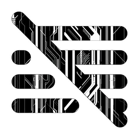 Premium Photo Align Slash Icon Black White Technology Texture