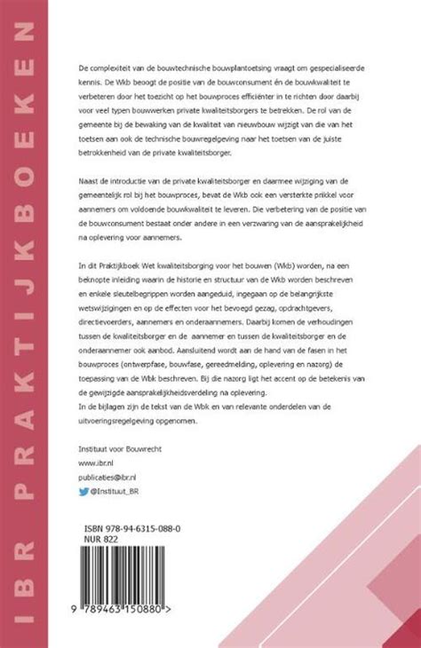 Praktijkboek Wet ­kwaliteitsborging Voor Het Bouwen Wkb Ag Bregman