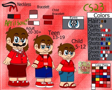 Marimo Mario Mario Reference Sheet By Pikminfan25