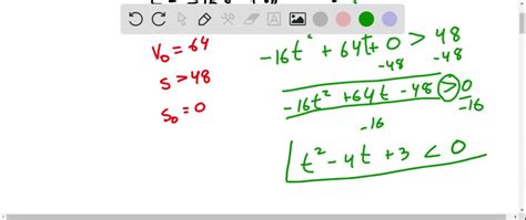 Solved The Equation S 16 T 2 V0 T S0 Gives The Height S In Feet Above