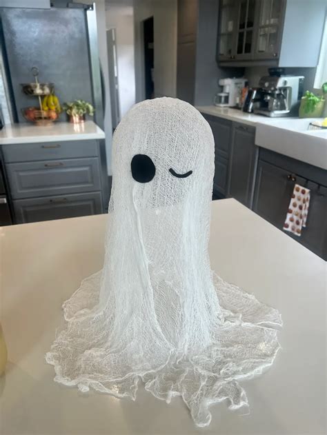 How To Make A Diy Cheesecloth Ghost Home Sweet Apartment